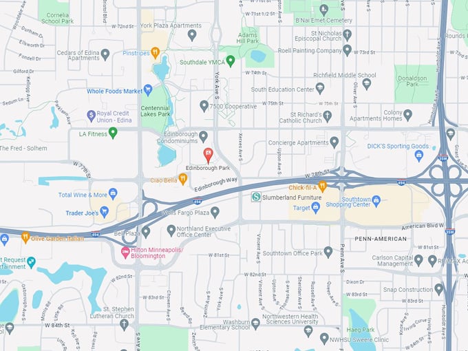 Edinborough Park 10 Map