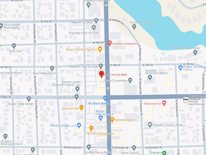 Farm Inn' on Main 10 Map