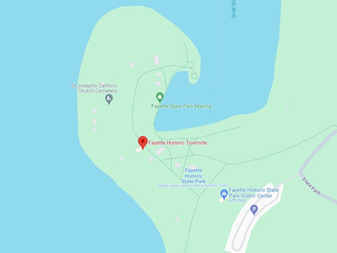 Fayette Historic Townsite 10 Map