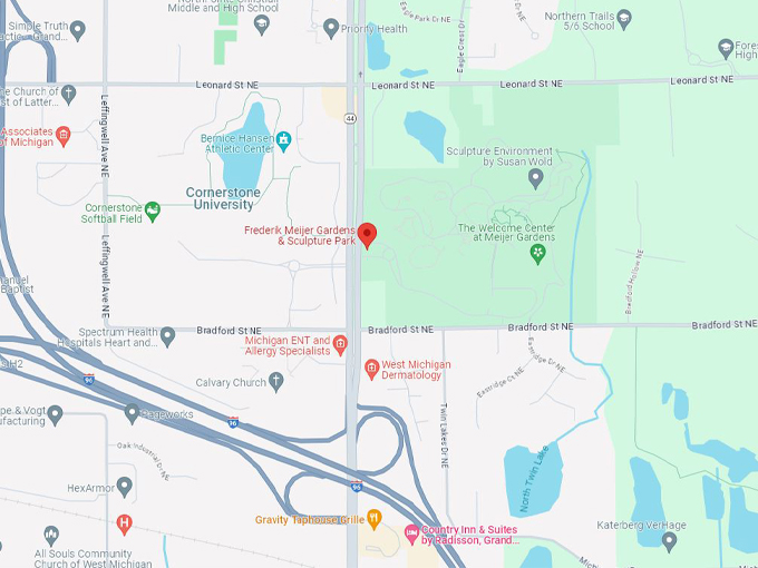 Frederik Meijer Gardens 10 Map