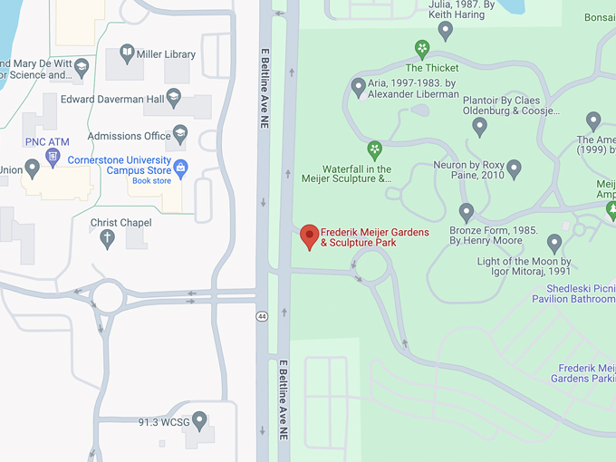 frederik meijer gardens and sculpture park 10 map