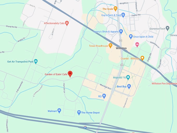 Garden of Eatin' Cafe 10 Map