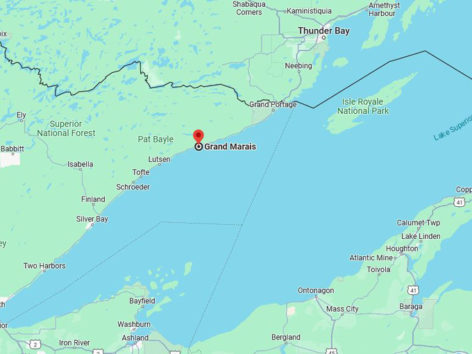 Grand Marais map