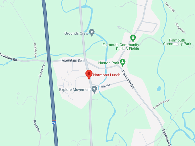 harmon's lunch 10 map