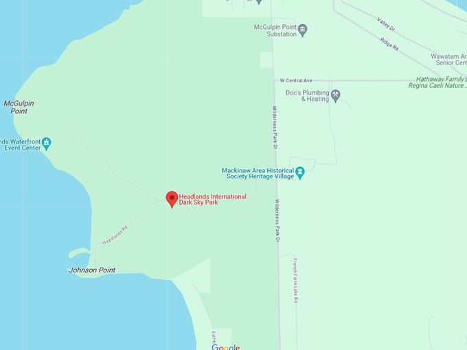 Headlands International Dark Sky Park 10 Map