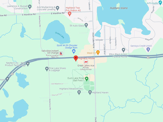 Highland House 10 Map
