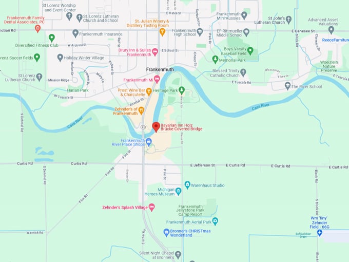 holz brucke covered bridge 10 map