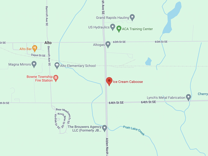 ice cream caboose 10 map