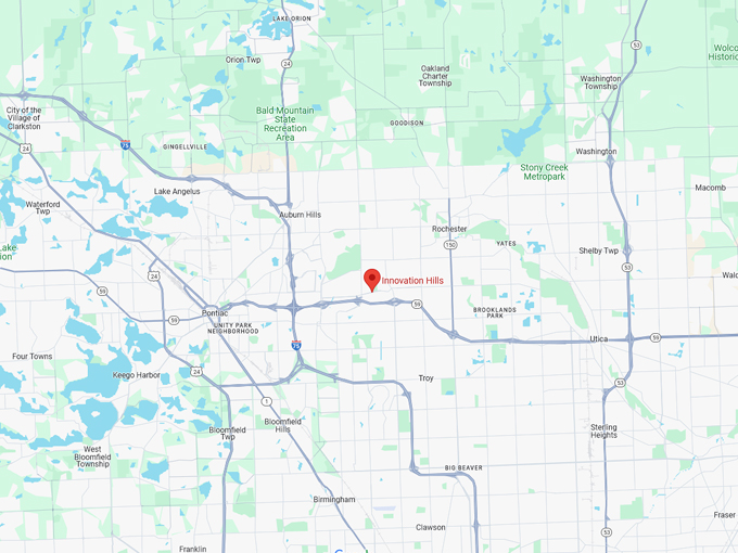 Innovation Hills 1 Map