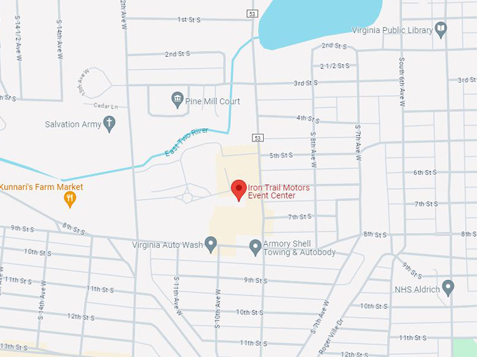 iron trail motor center 10 map