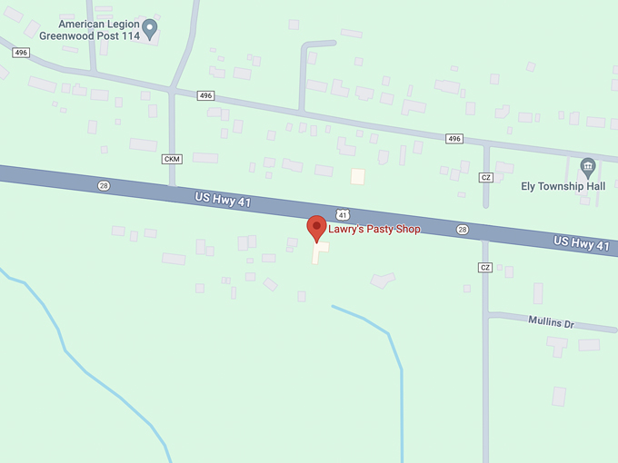 lawrys pasty shop 10 map