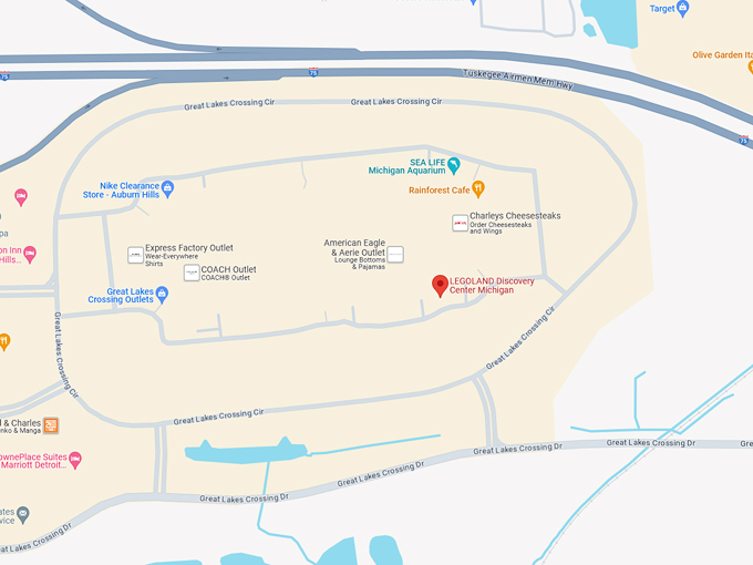 legoland discovery center 10 map