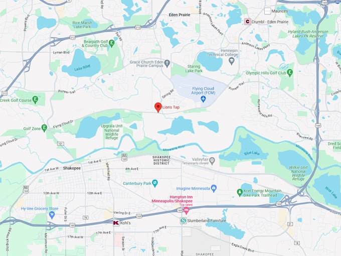 lions tap 10 map