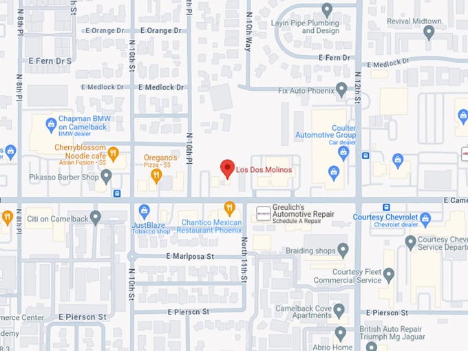 Los Dos Molinos 10 Map