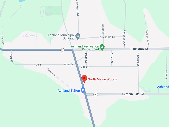 north maine woods map