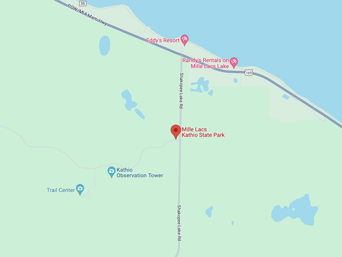 mille lacs kathio state park 10 map