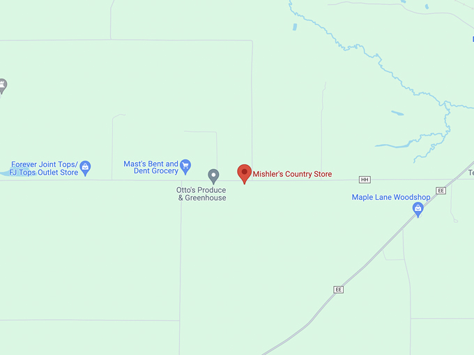 mishlers country store 10 map