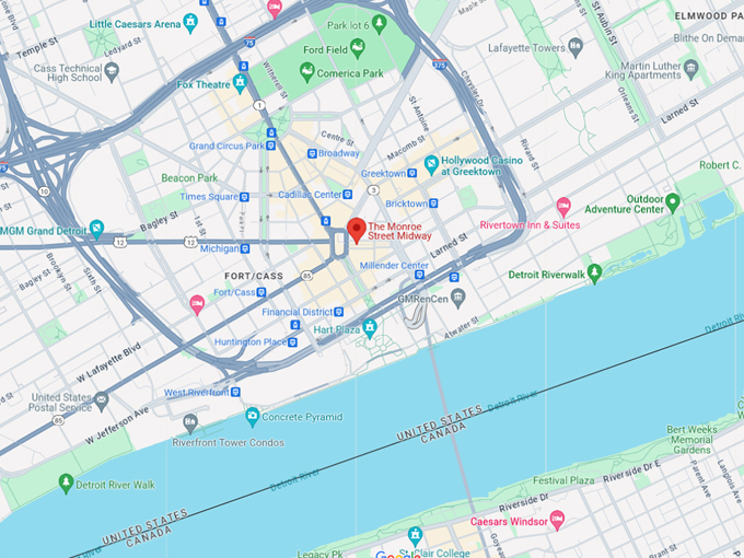monroe street midway 10 map