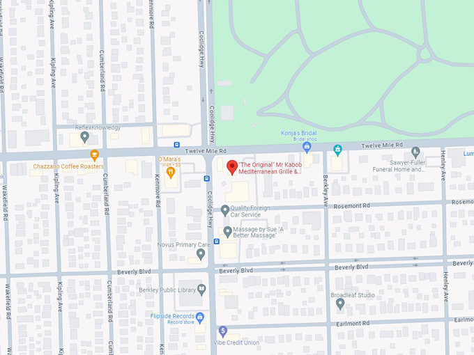 Mr. Kabob Mediterranean Grille 10 Map