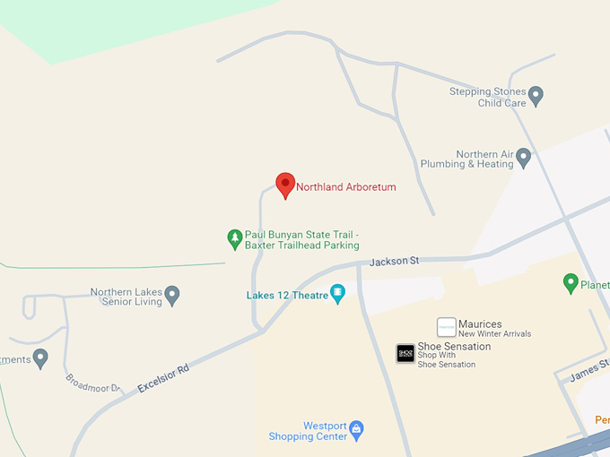 Northland Arboretum 10 Map
