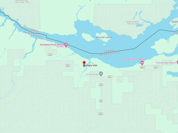 Northwest Angle 10 Map