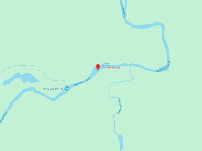 O Kun-de-kun Falls 10 Map