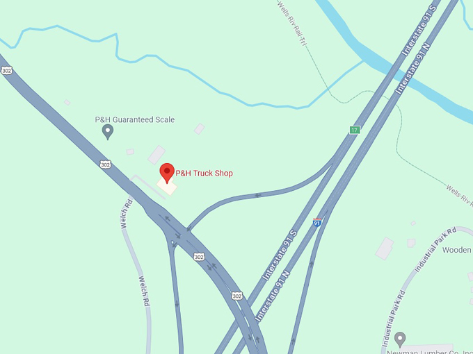 P & H Truck Stop 10 map