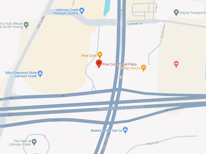 pine cone travel plaza 10 map