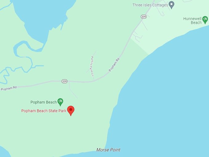 Popham Beach State Park map