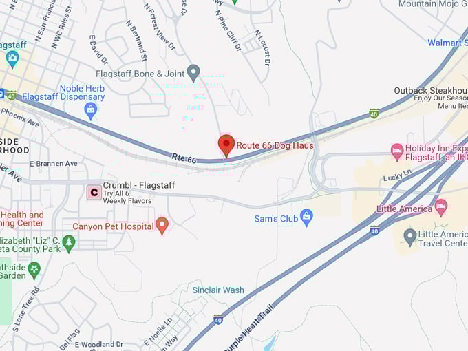 route 66 dog haus 10 map