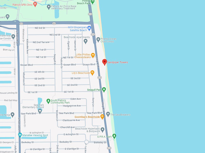 Sandpiper Towers 10 Map