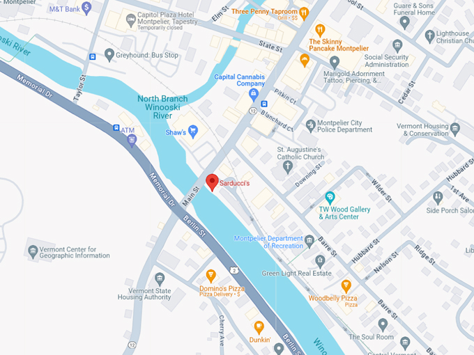 sarducci&rsquo;s restaurant and bar map