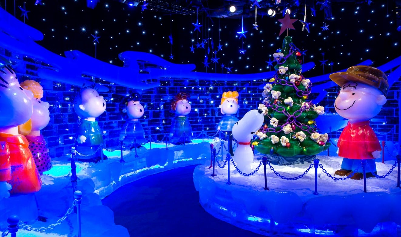 Snoopy characters are featured during the festival