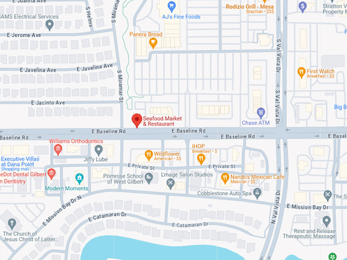 Seafood Market & Restaurant 10 Map