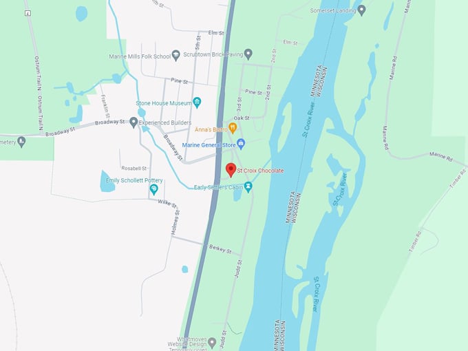 St. Croix Chocolate Co 10 Map