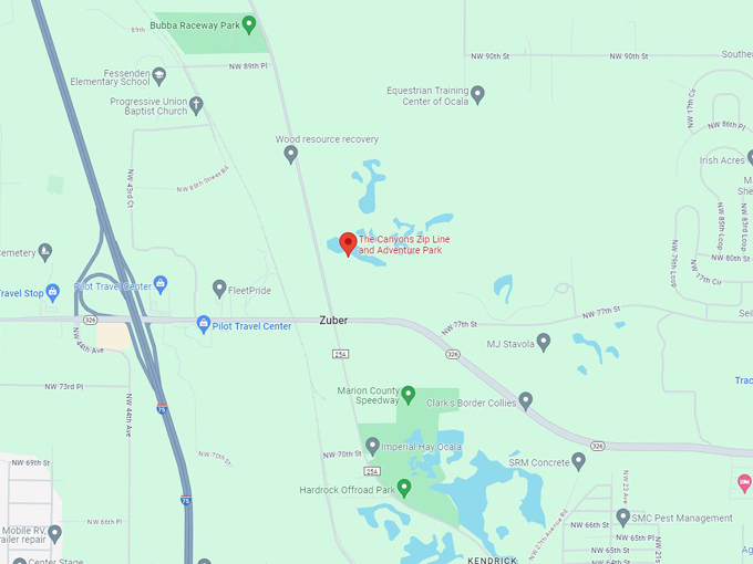 The Canyons Zip Line and Adventure Park 10 Map