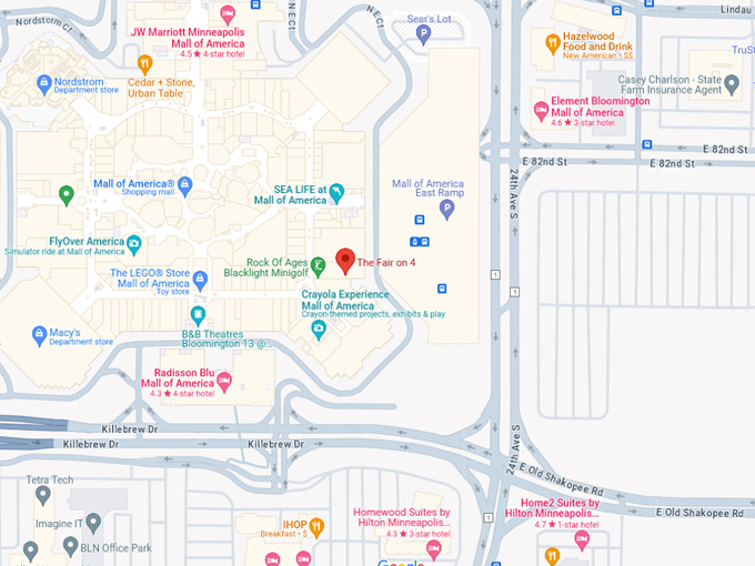 The Fair on 4 10 Map