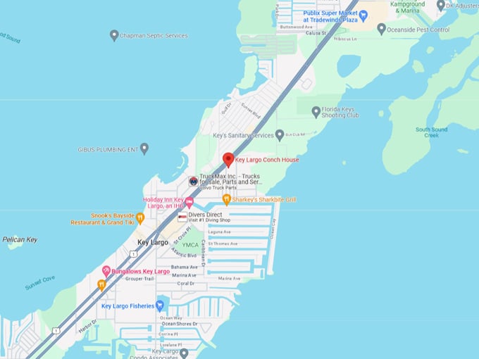 the key largo conch house 10 map