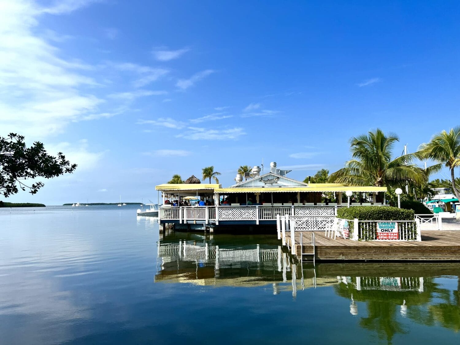 the beautiful exterior of lorelei restaurant nestled in the waters