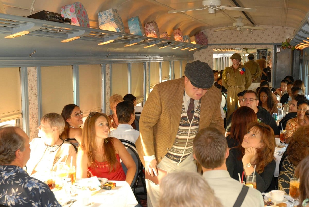 the crowd enjoying the professional actors performance