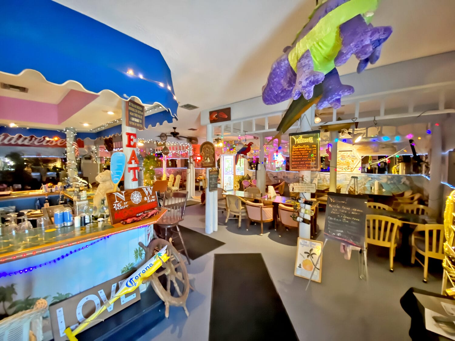 The front interior of the restaurant.