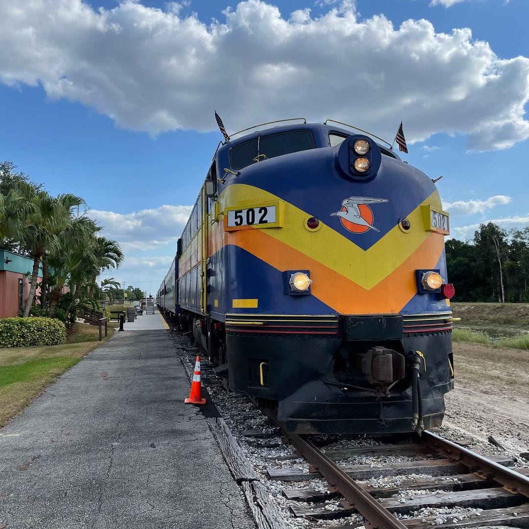 The front of The Murder Mystery Dinner Train