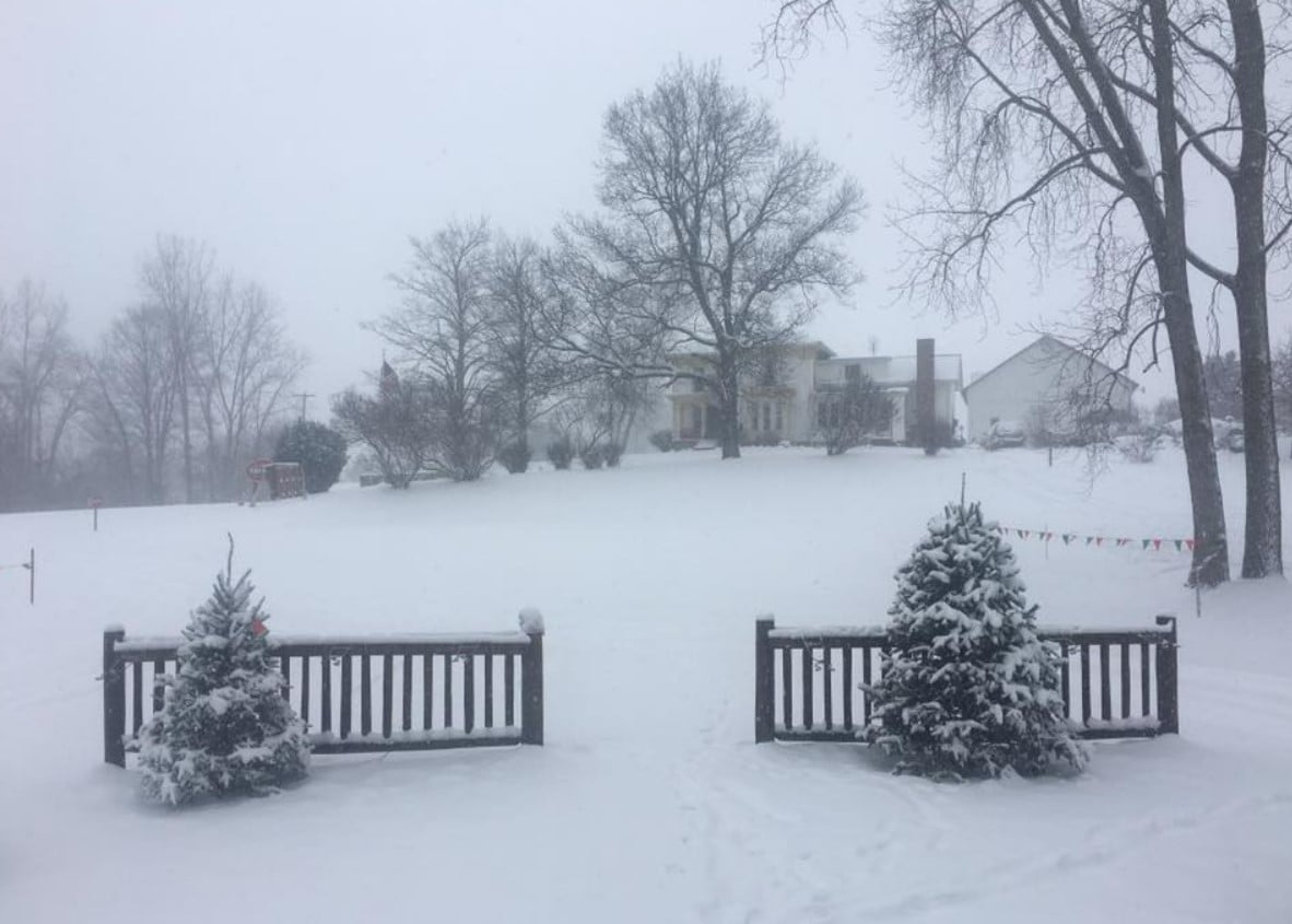 the magical winter landscapes of the farm