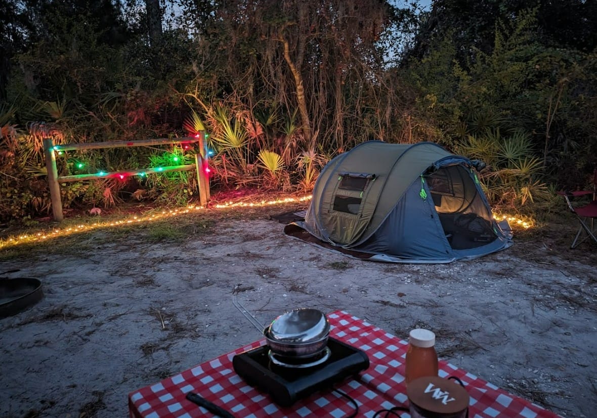 the parks serene campsite