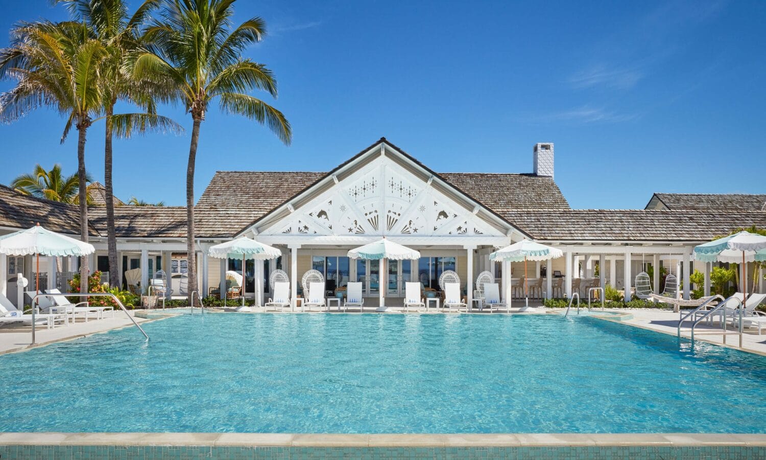 The pool view in Gasparilla Inn Club