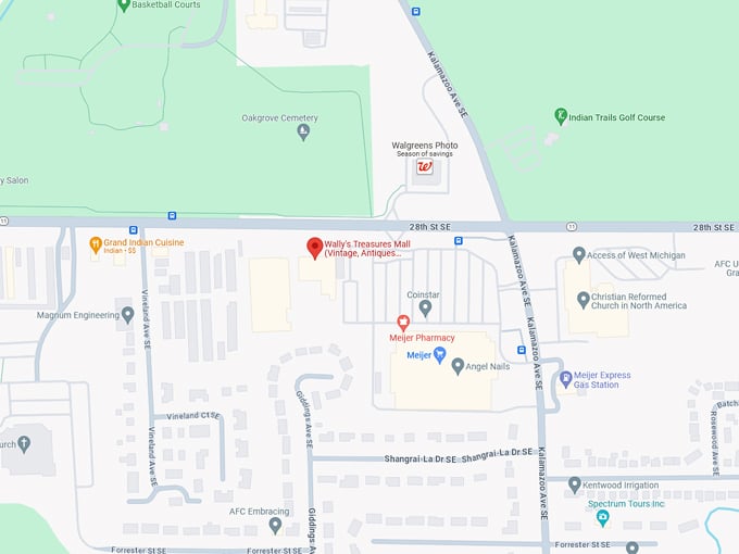 wallys treasures antique mall 10 map