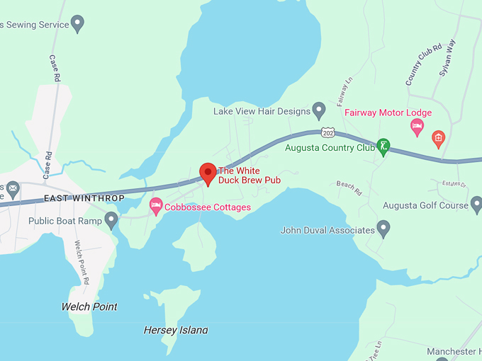 White Duck Brew Pub map