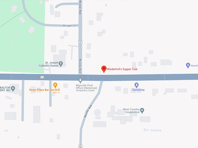 Wiederholt's Supper Club 10 Map