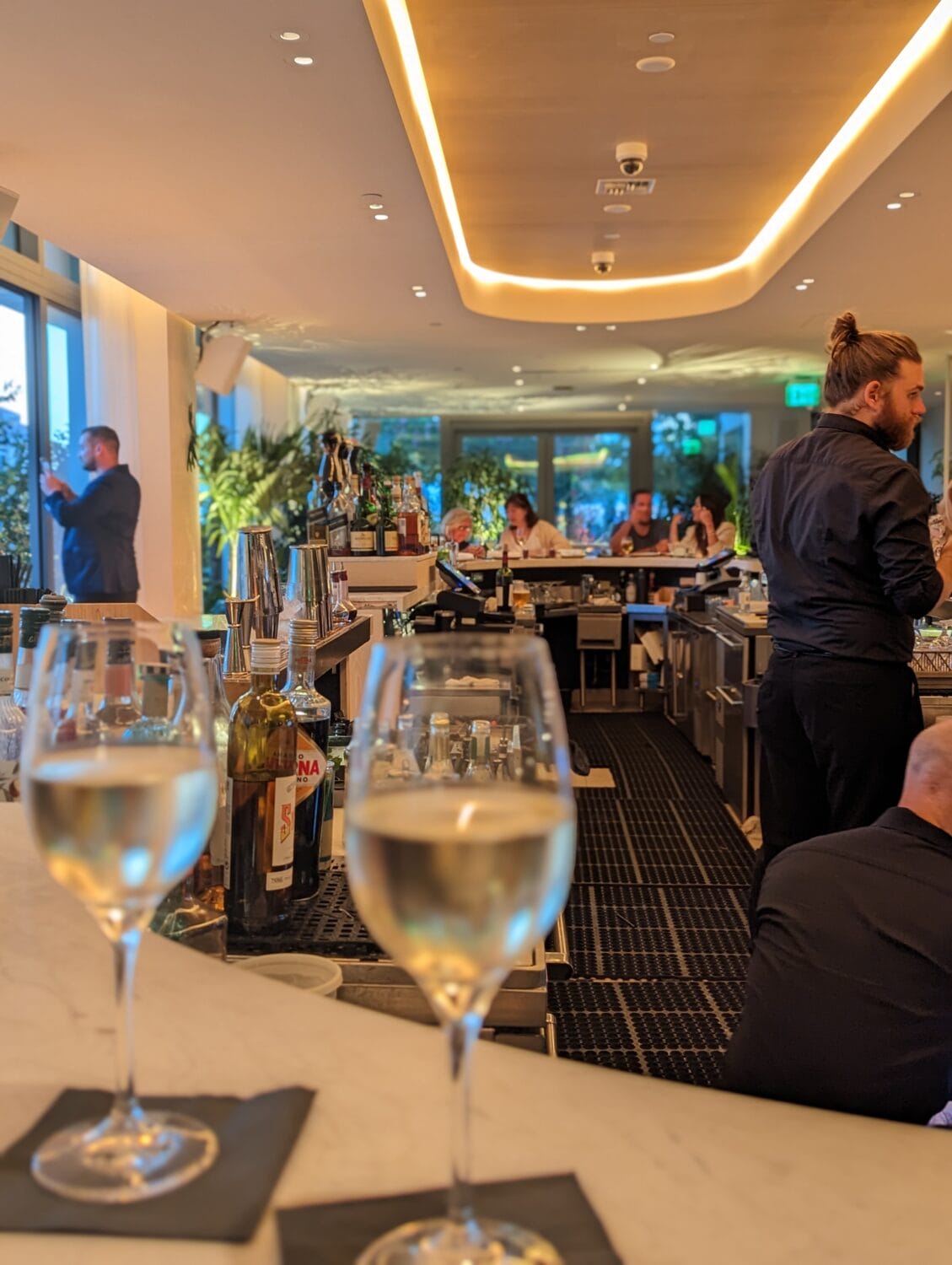 an image of one of the bar area inside the hotel