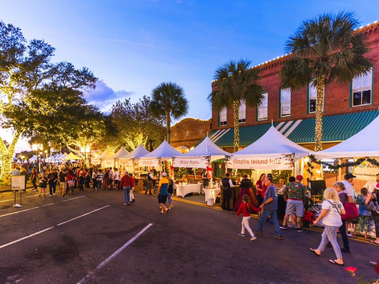 the vibrant Christmas market during the holidays